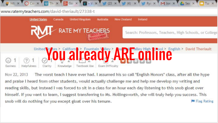 Examining “The Comments” on Teachers – : the readiness is all